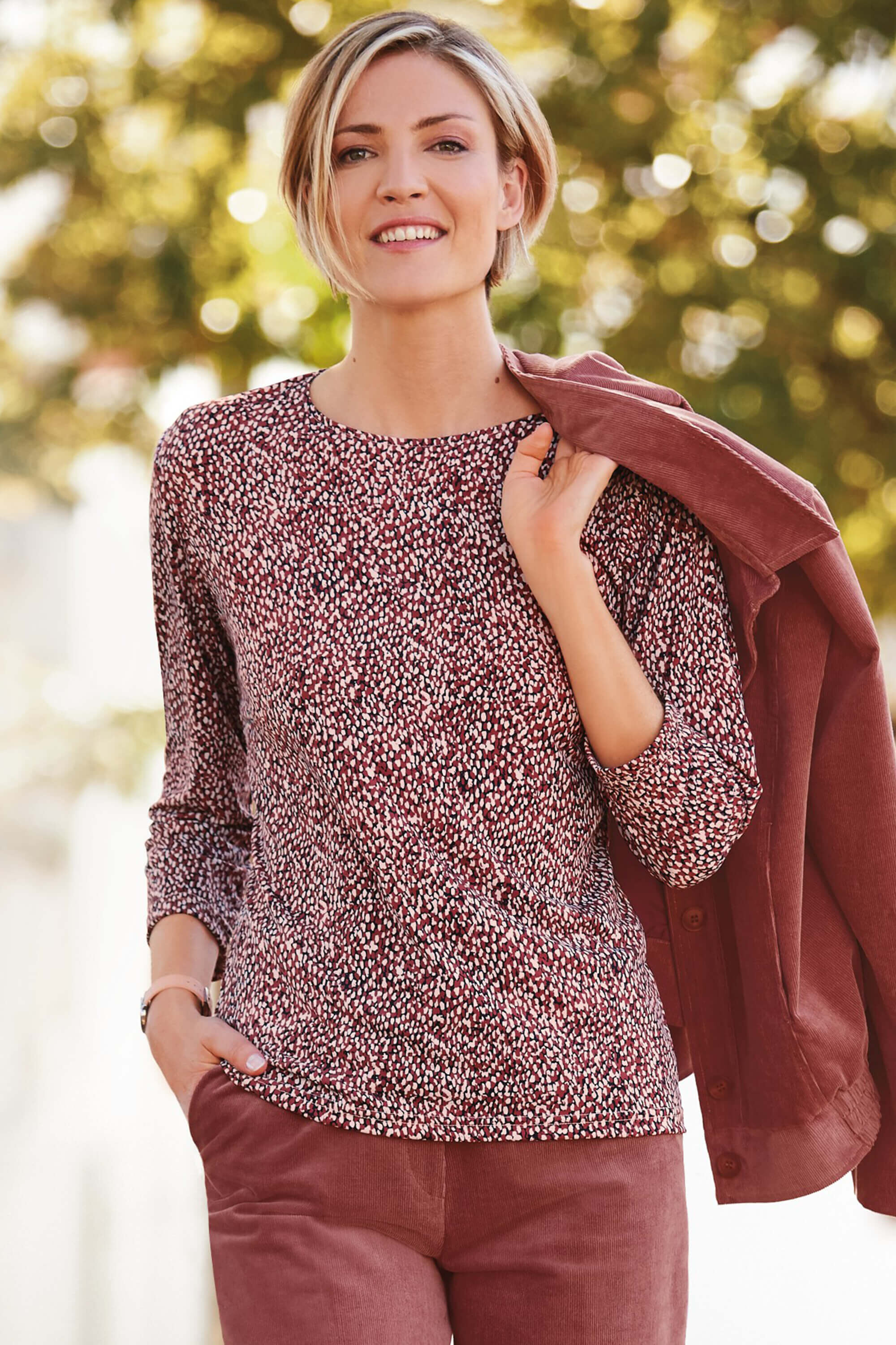 Print Jersey Top | HF825 | Not Available | Cotswold Collections
