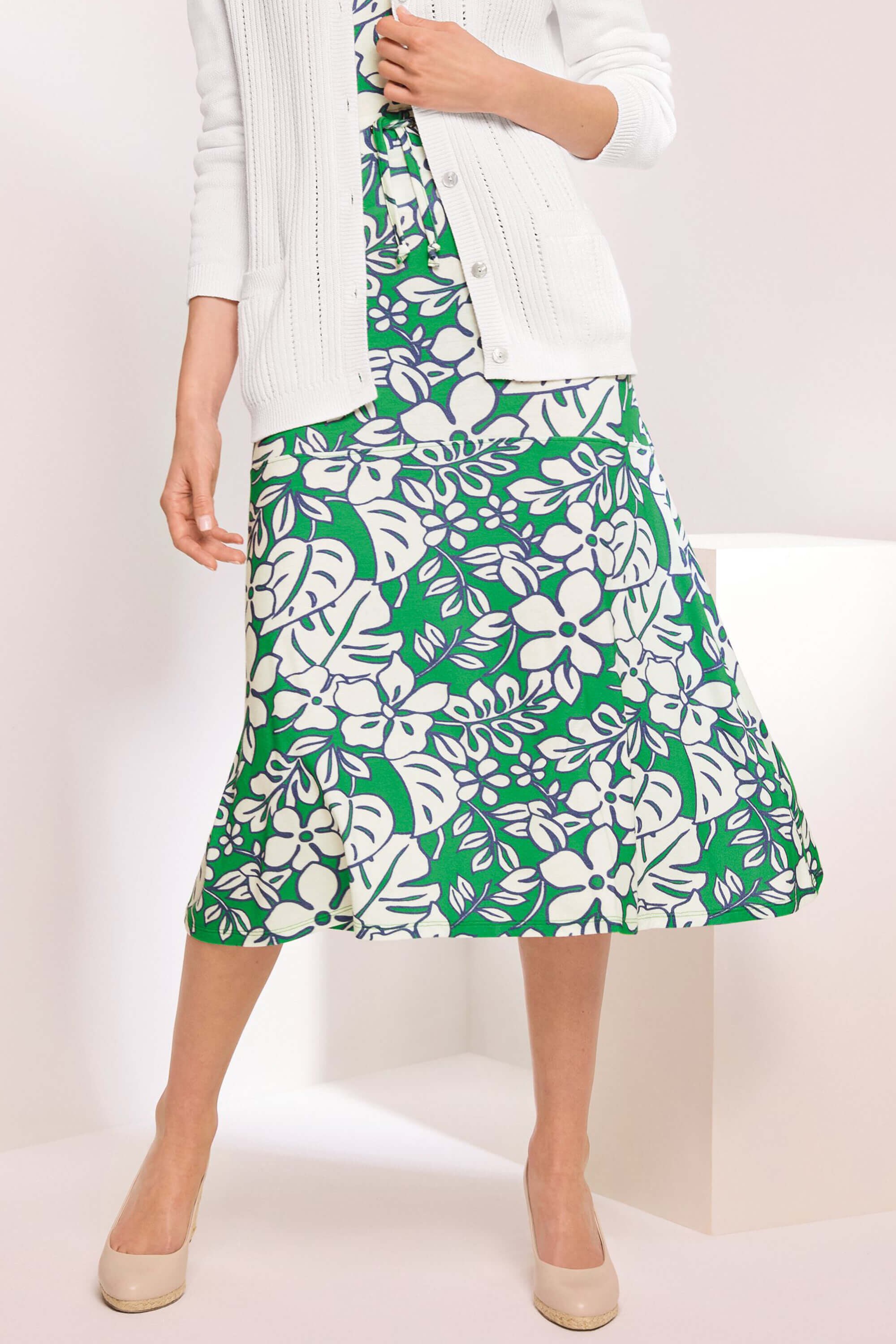 Floral Jersey Skirt | Cotswold Collections