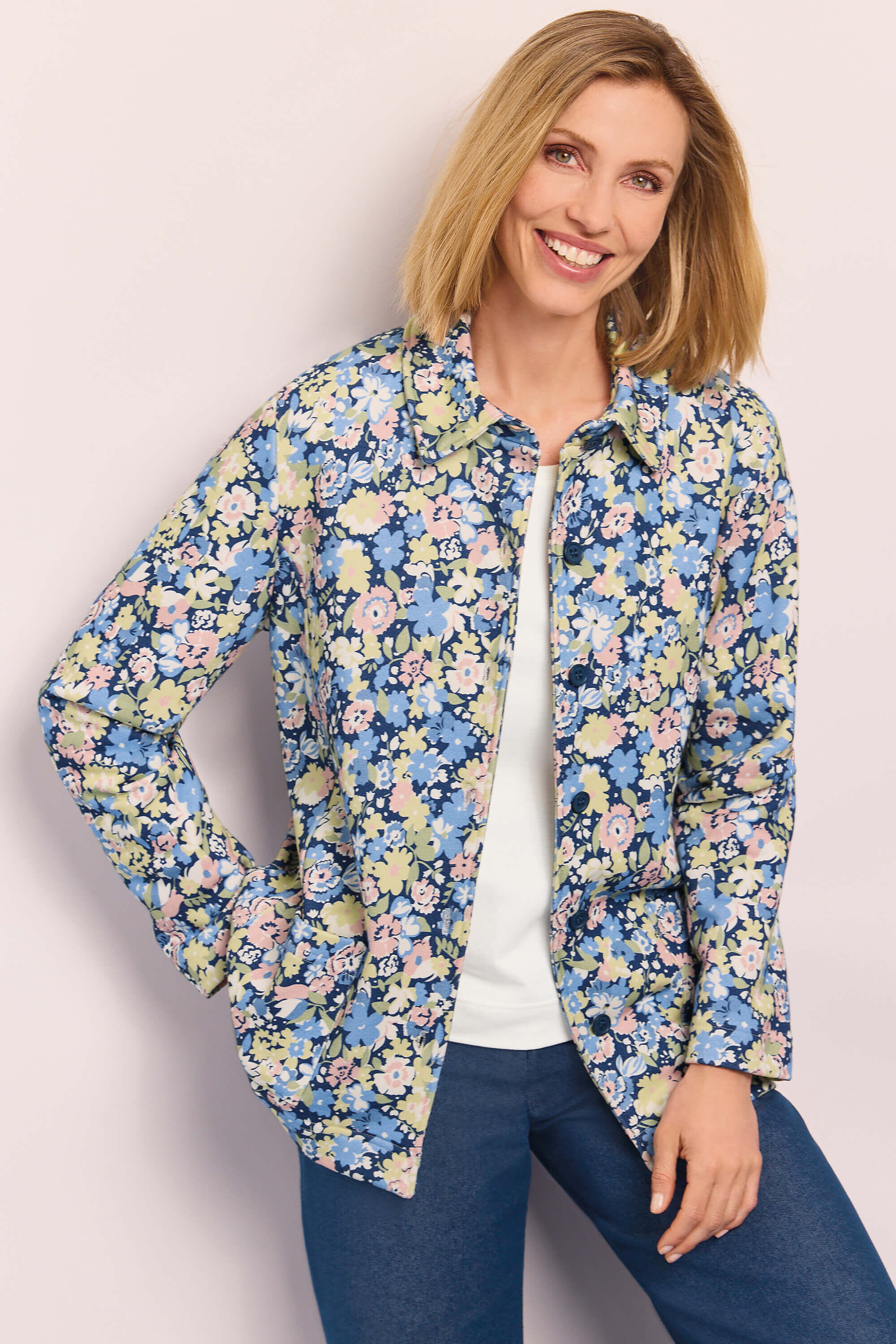Jacket made with Liberty fabric | JP855 | Not Available | Cotswold ...