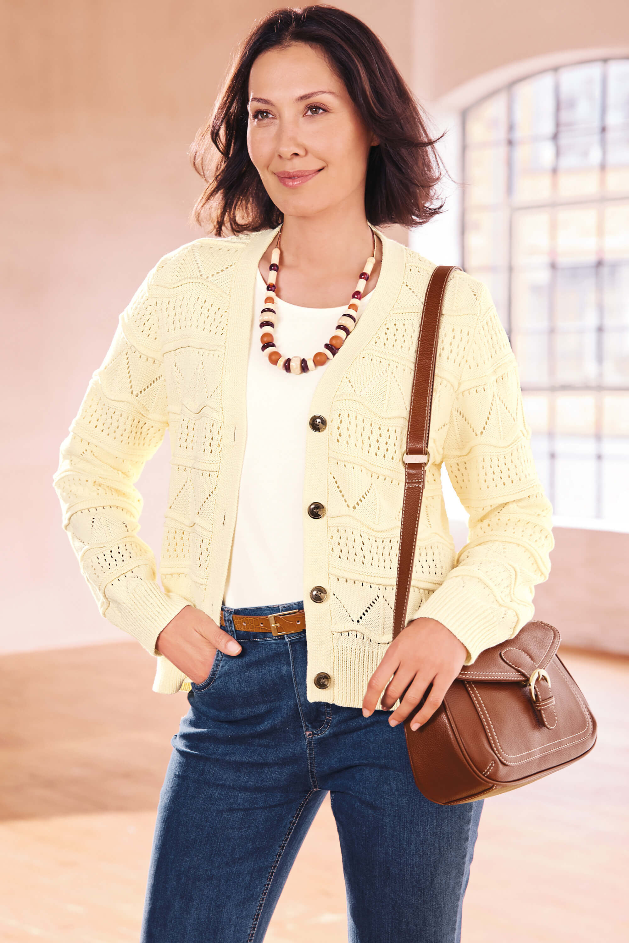 Pointelle Cardigan | Cotswold Collections