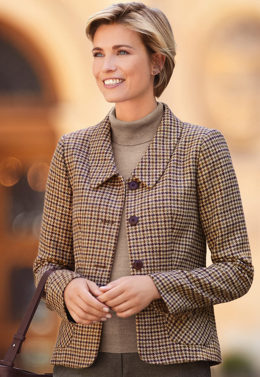 Dogtooth jacket | GR705 | Not Available | Cotswold Collections